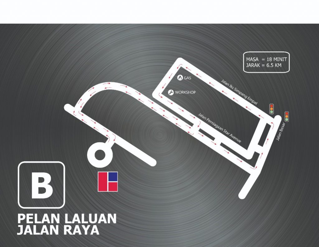 LALUAN UJIAN / 考试路线 – AKADEMI MEMANDU BERJAYA SDN. BHD.